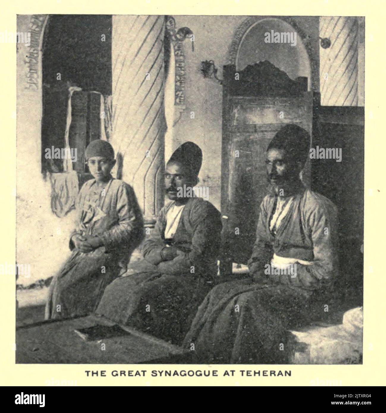 THE GREAT SYNAGOGUE AT TEHERAN from the book ' Jews in many lands ' by ...