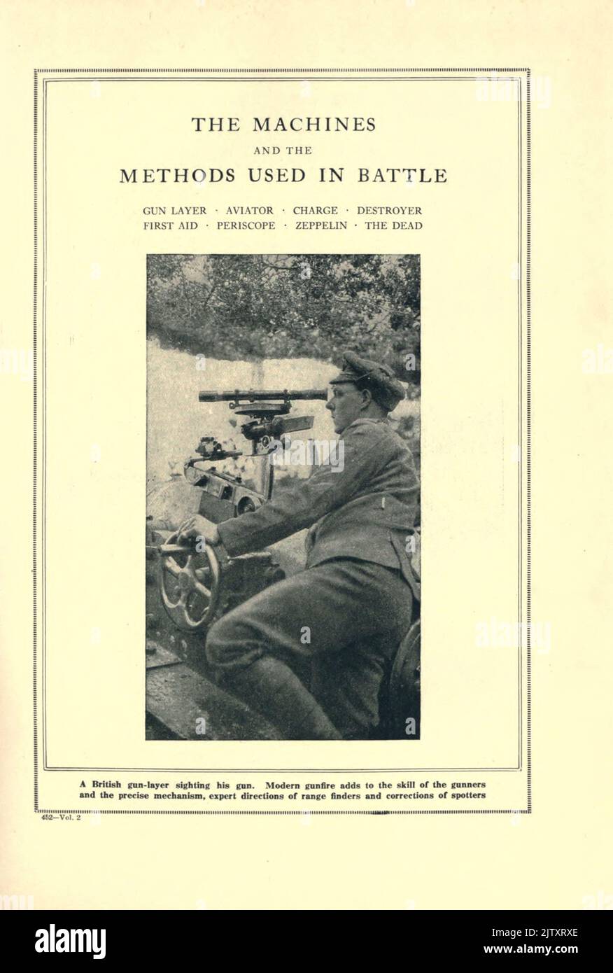 THE MACHINES AND THE METHODS USED IN BATTLE A British gun-layer ...