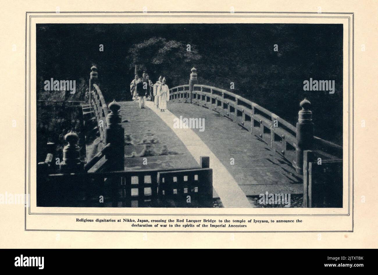 RELIGIOUS WAR SERVICE AT NIKKO, JAPAN from the book The story of the ...