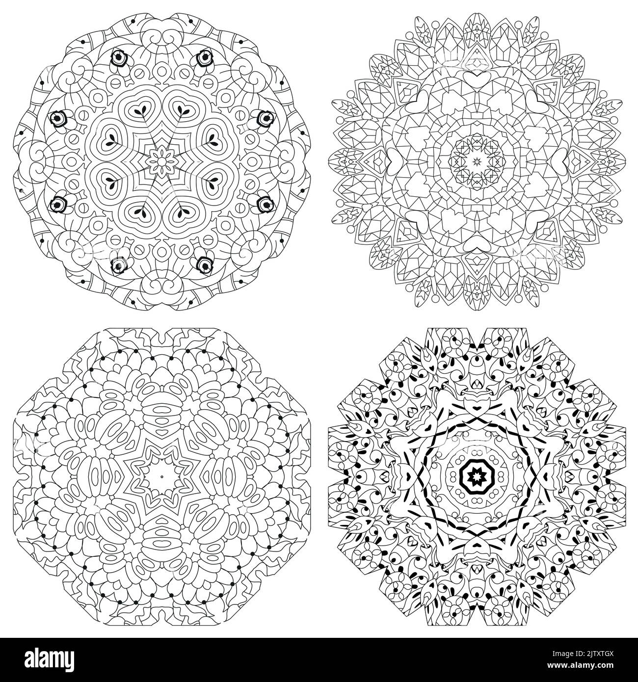 Vector Adult Coloring Book Textures. Hand-painted art design. Adult ... Vector Adult Coloring Book Textures. Hand-painted art design. Adult ...