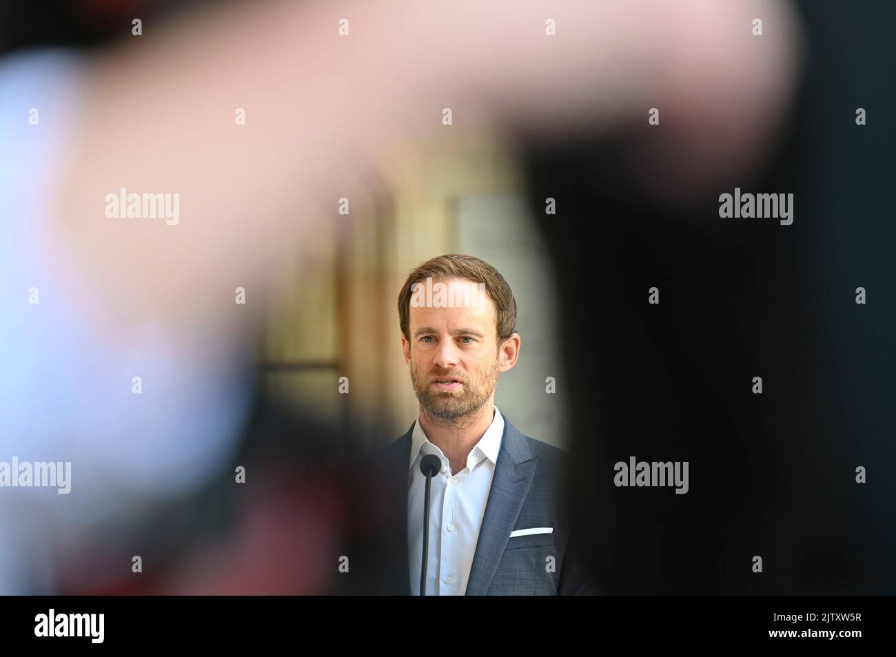 Vienna, Austria. 02nd Sep, 2022. Press conference of the Vienna People ...