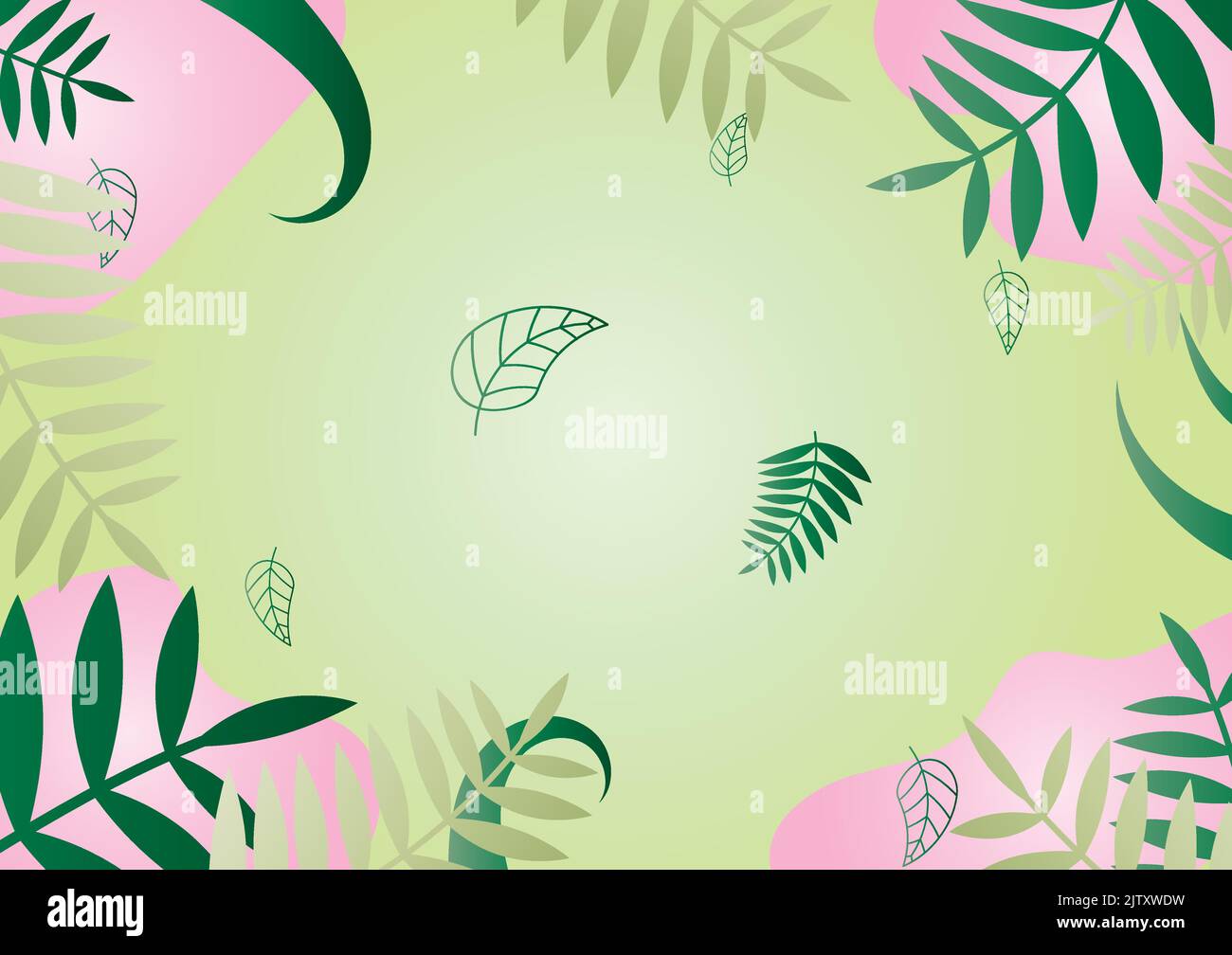 Abstract background nature leaf flat graphic design flyer poster ...