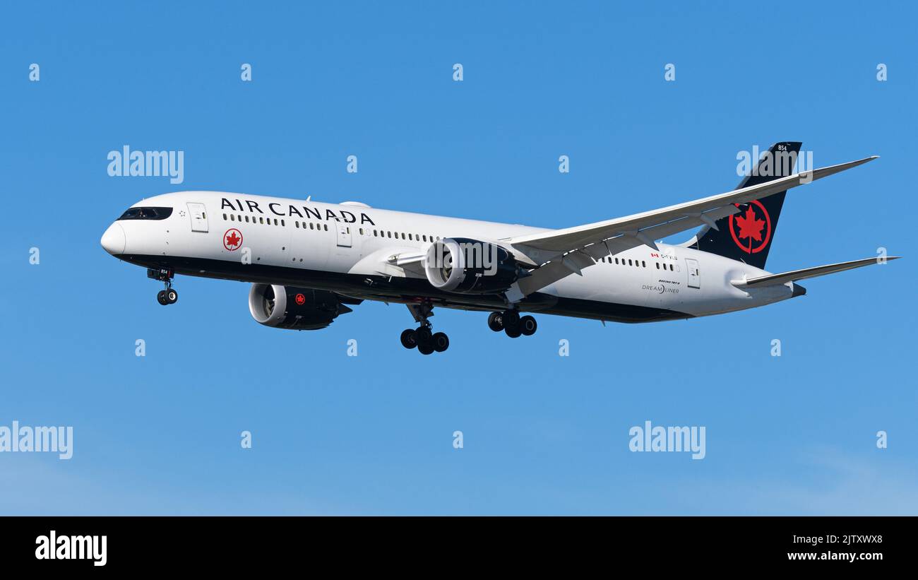 August 29, 2022, Richmond, British Columbia, Canada: An Air Canada ...