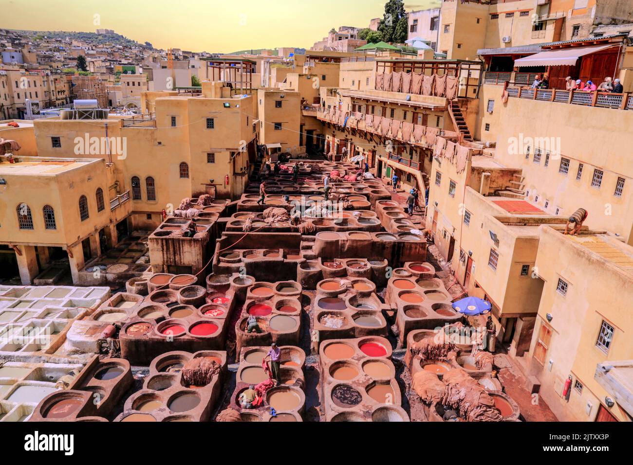 Moroccan Leather at Chouara Tannery , Fes is known for its leather and ...