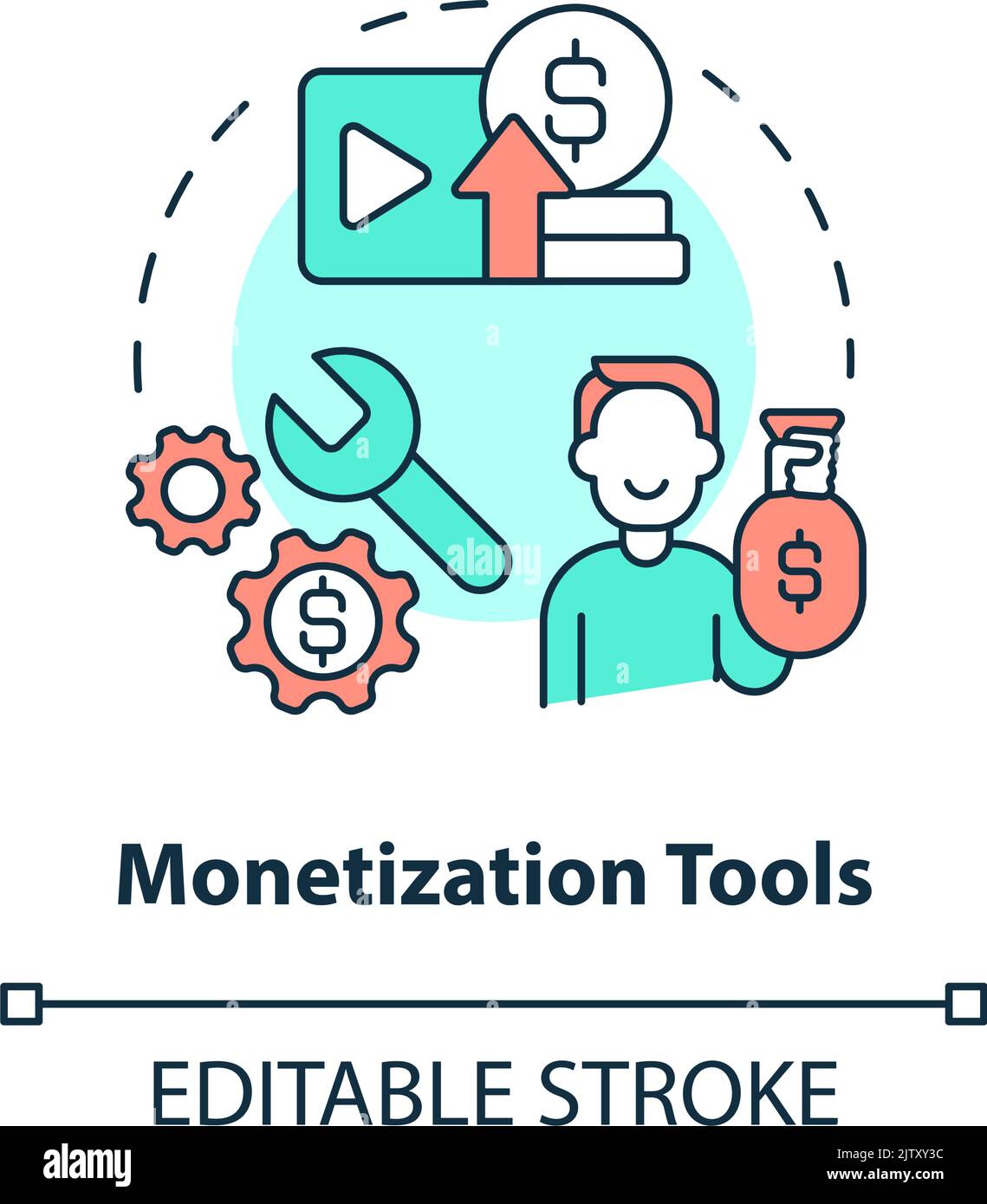 Monetization tools concept icon Stock Vector Image & Art - Alamy Monetization tools concept icon Stock Vector Image & Art - Alamy