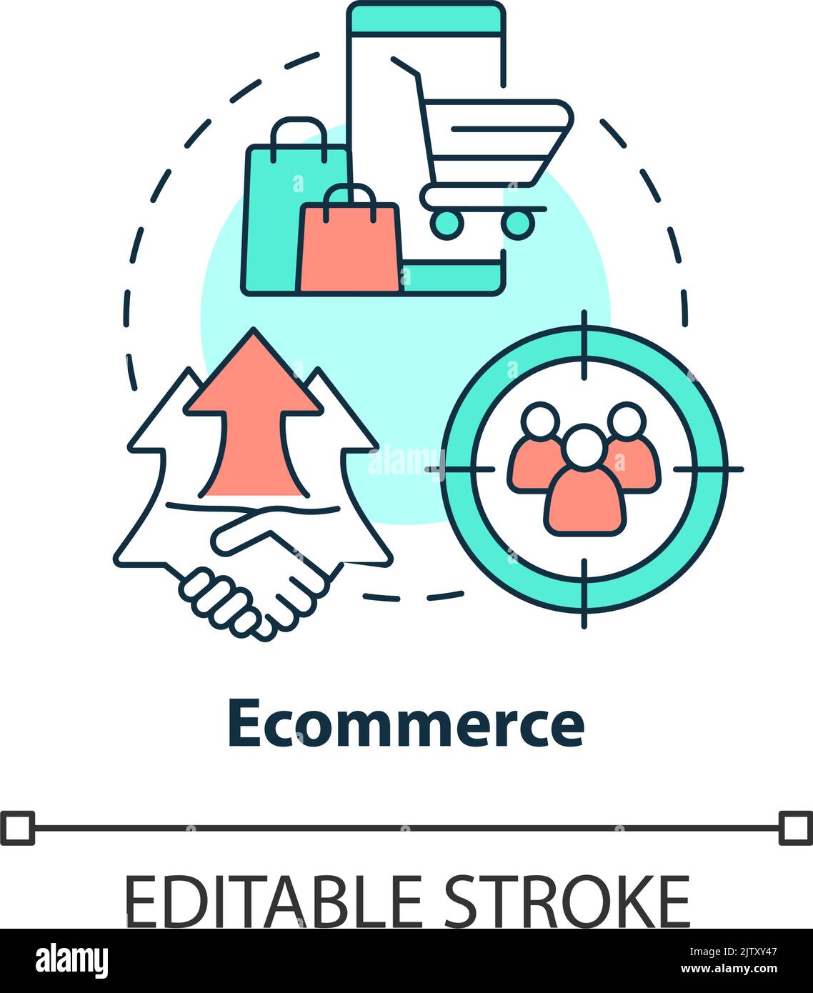 Ecommerce concept icon Stock Vector Image & Art - Alamy