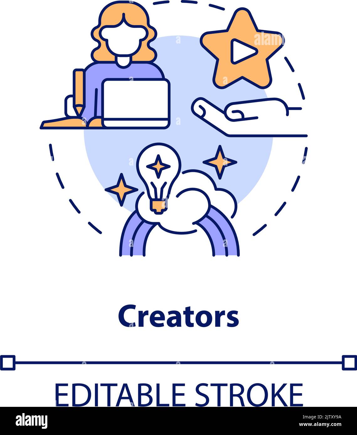 Creators concept icon Stock Vector Image & Art - Alamy