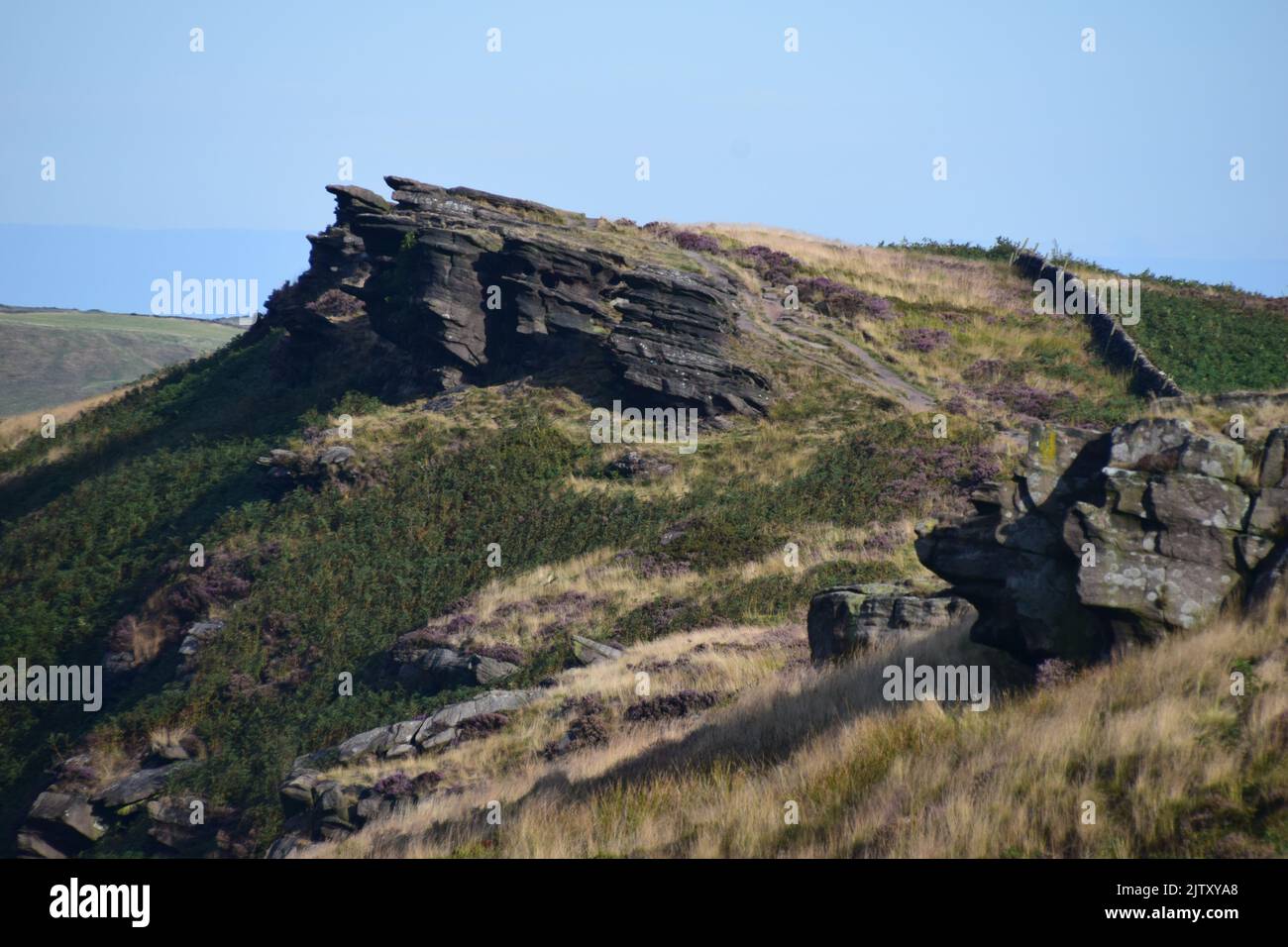 The Roaches and gun moor area of the Staffordshire peak district Stock ...