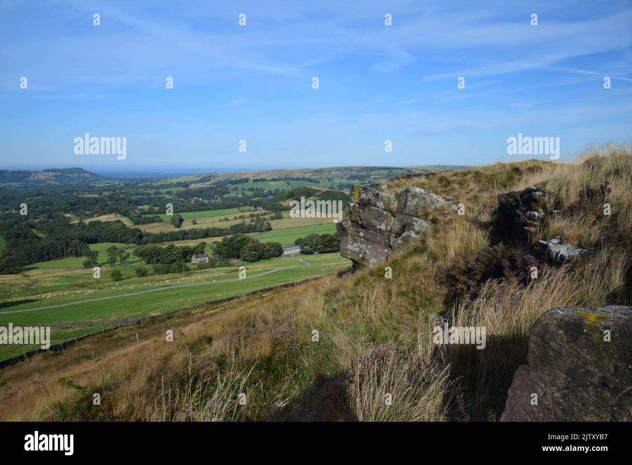 The Roaches and gun moor area of the Staffordshire peak district Stock ...