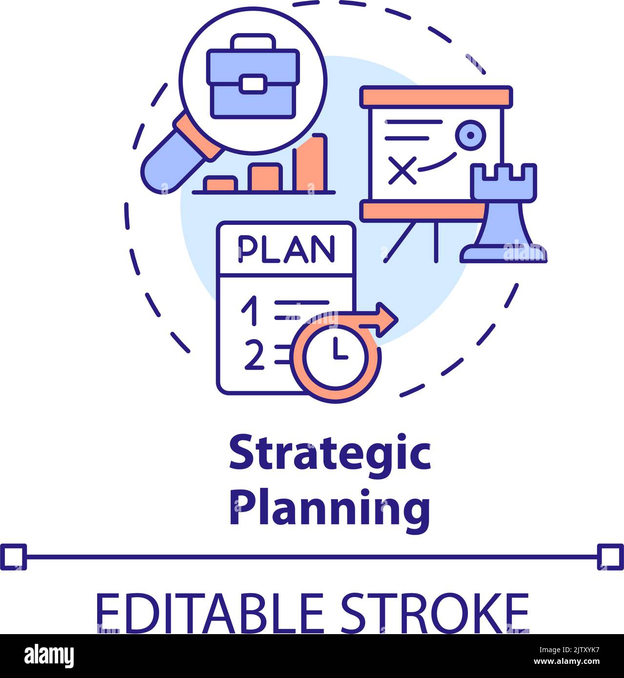 Strategic planning concept icon Stock Vector Image & Art - Alamy