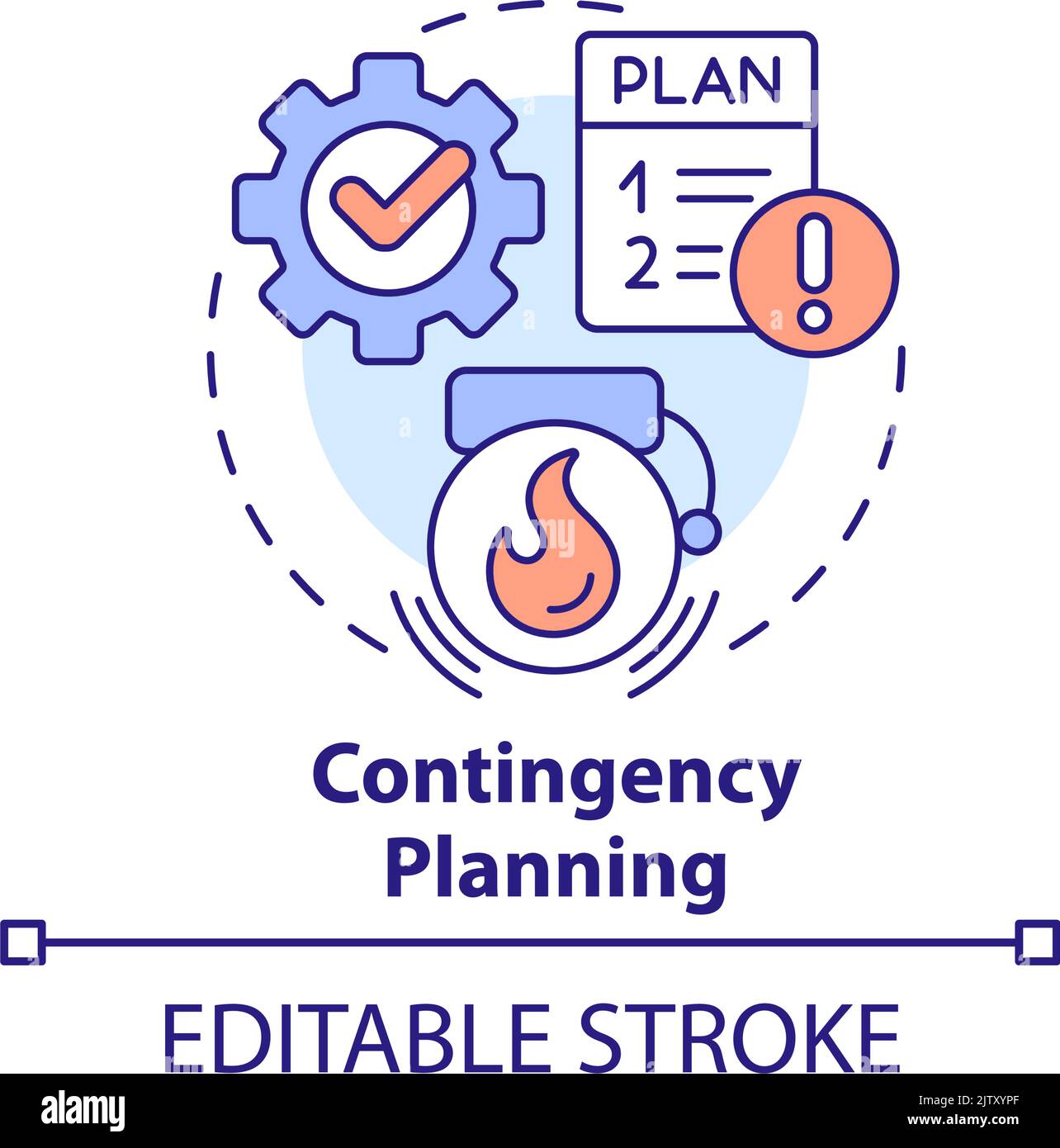 Contingency planning concept icon Stock Vector Image & Art - Alamy