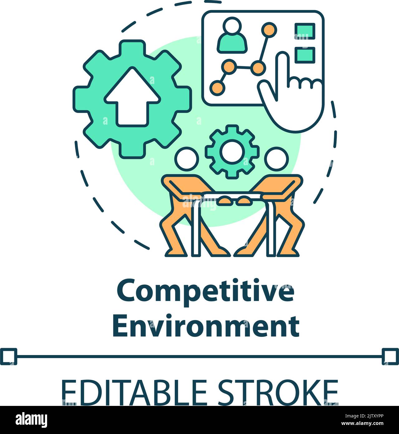 Competitive environment concept icon Stock Vector Image & Art - Alamy