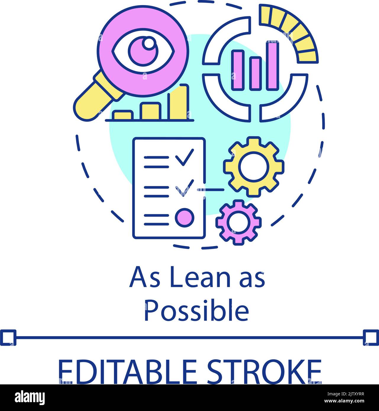 As lean as possible concept icon Stock Vector Image & Art - Alamy