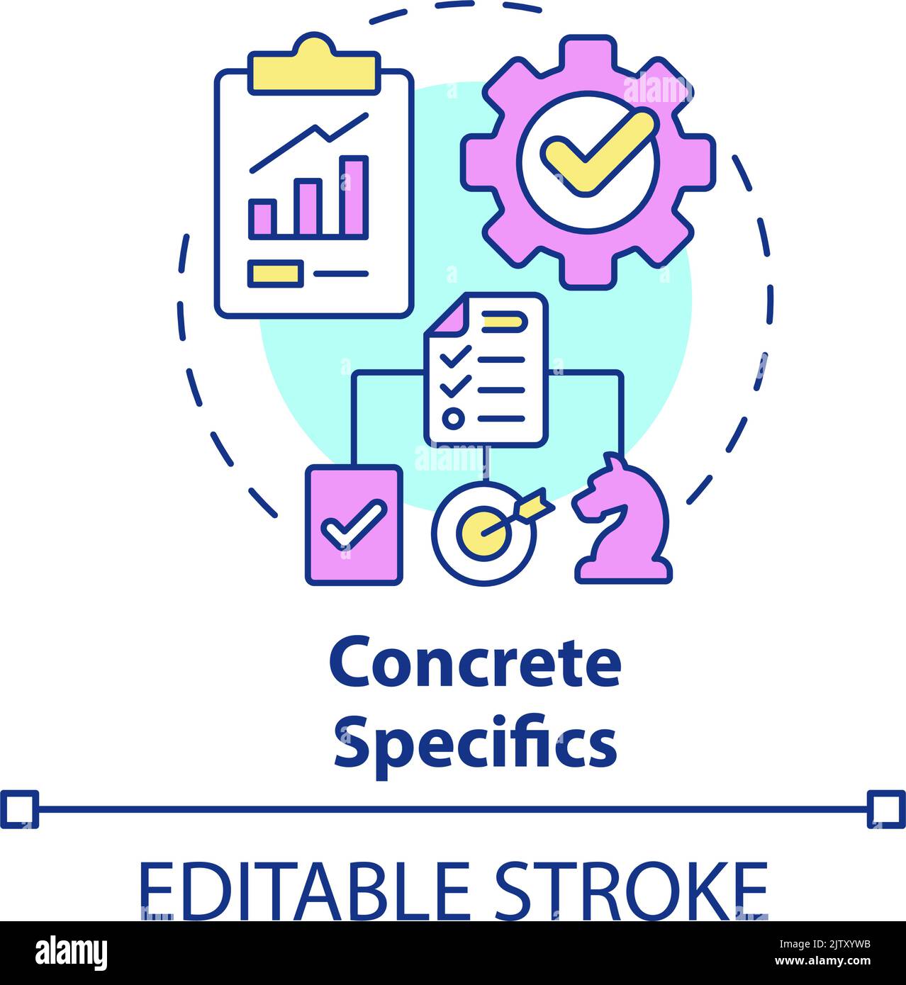 Concrete specifics concept icon Stock Vector Image & Art - Alamy