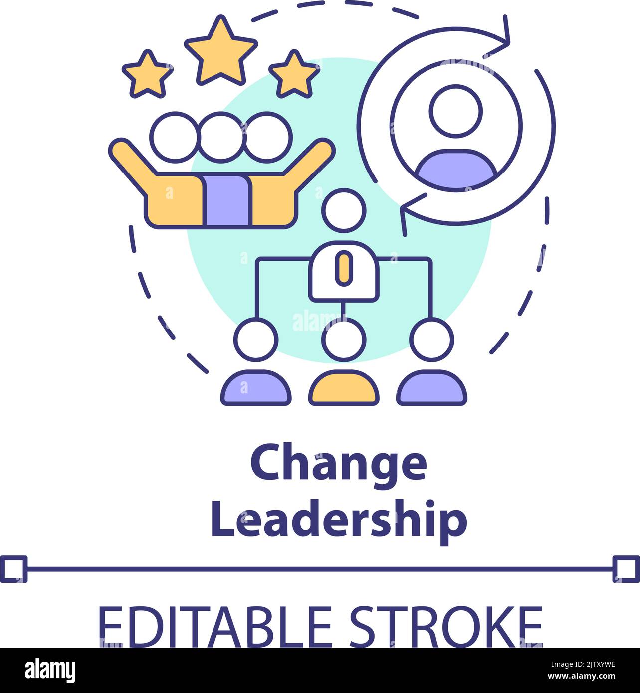 Change leadership concept icon Stock Vector Image & Art - Alamy