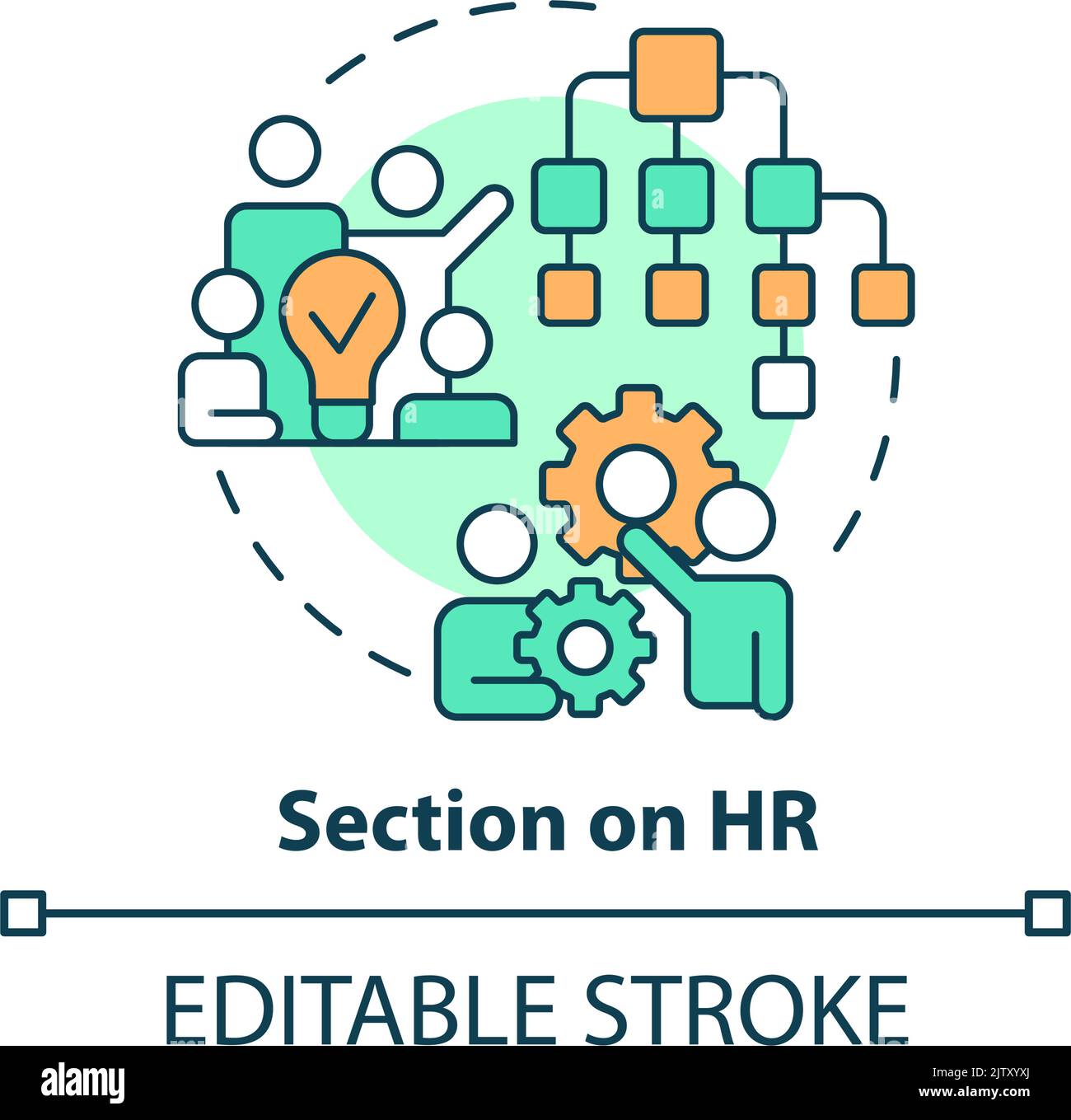 Section on HR concept icon Stock Vector Image & Art - Alamy