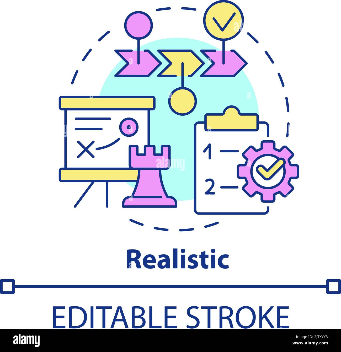 Realistic concept icon Stock Vector Image & Art - Alamy