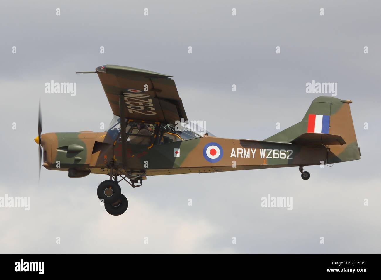 Auster AOP.9 observation aircraft arriving at the Royal International ...