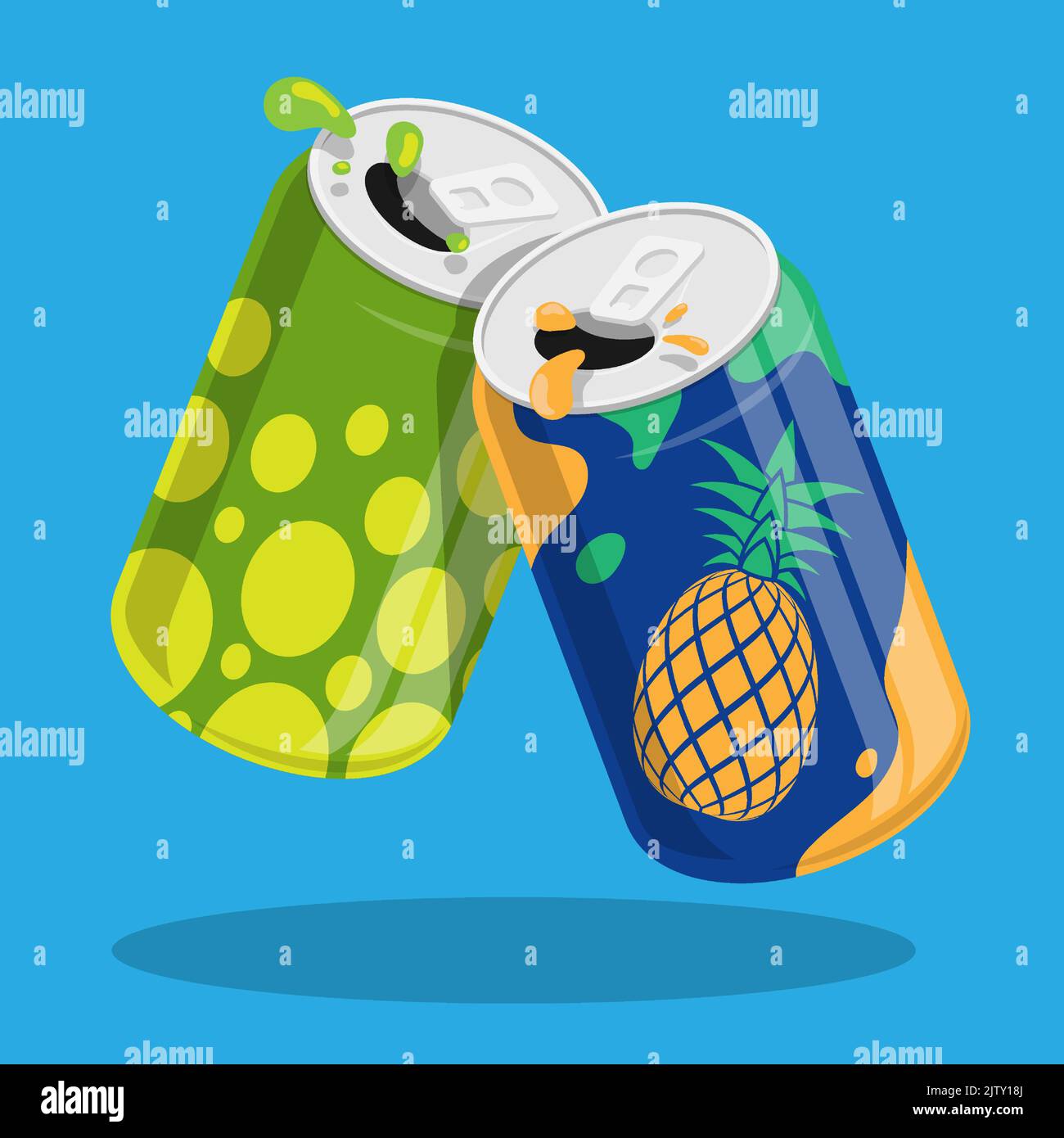 Food in cans Stock Vector Images - Alamy