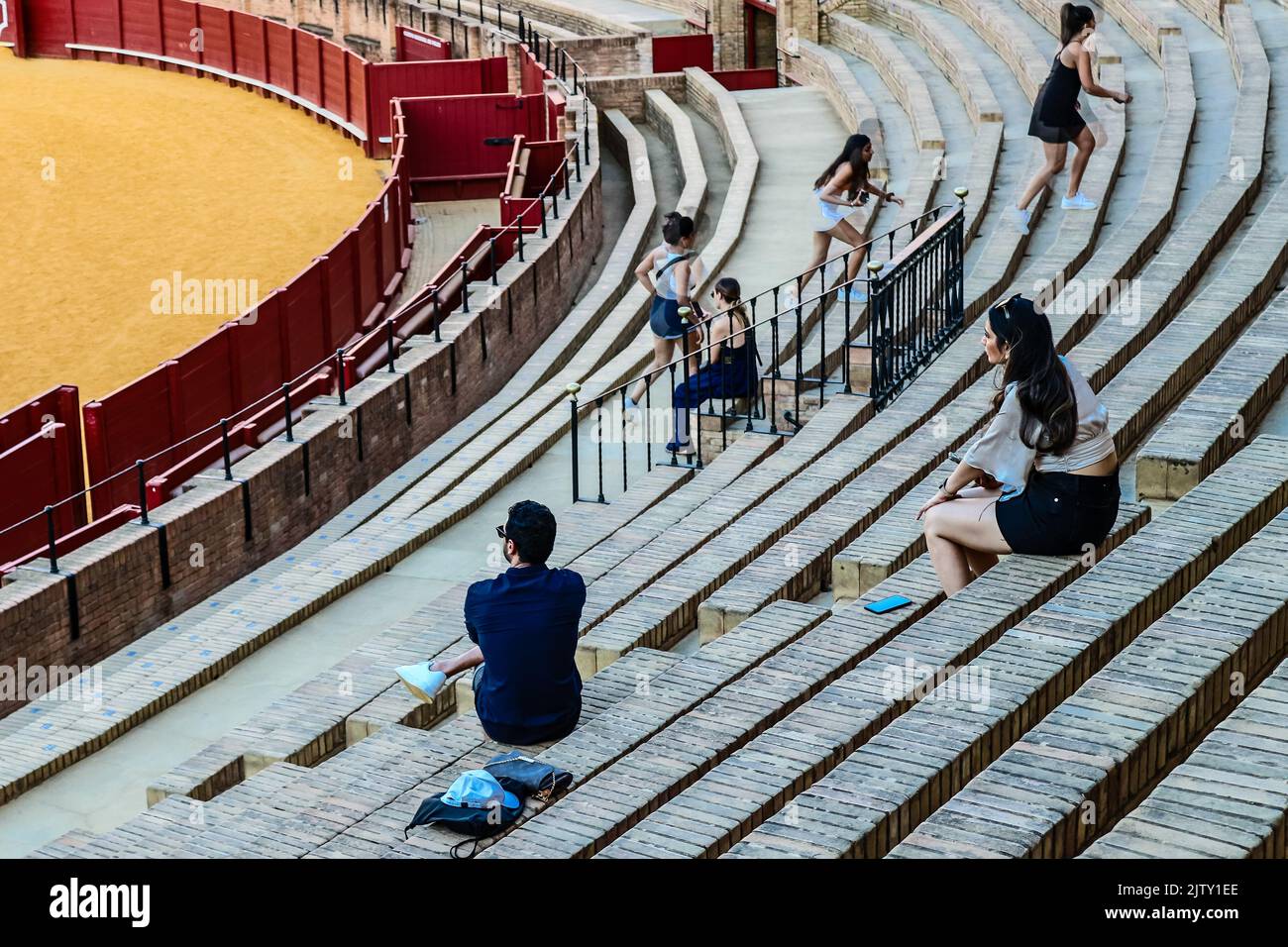 Seville, Spain - September 01, 2022 Plaza de Toros de Seville, The ...
