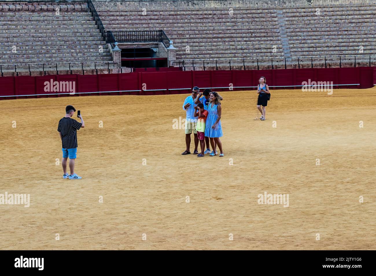 Seville, Spain - September 01, 2022 Plaza de Toros de Seville, The ...