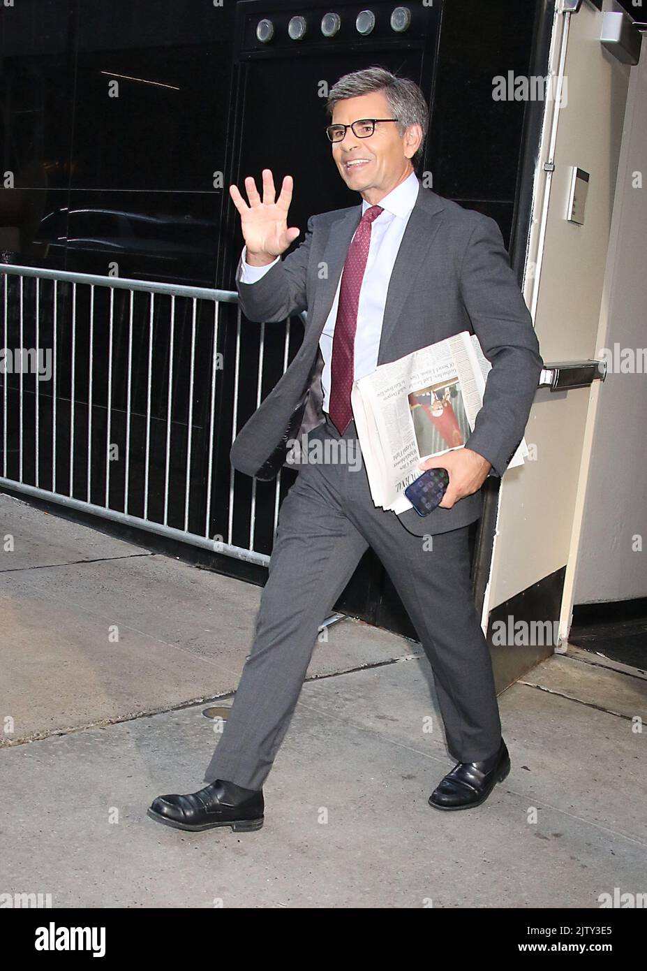 Cast of Good Morning America At The Studios -PICTURED: George ...