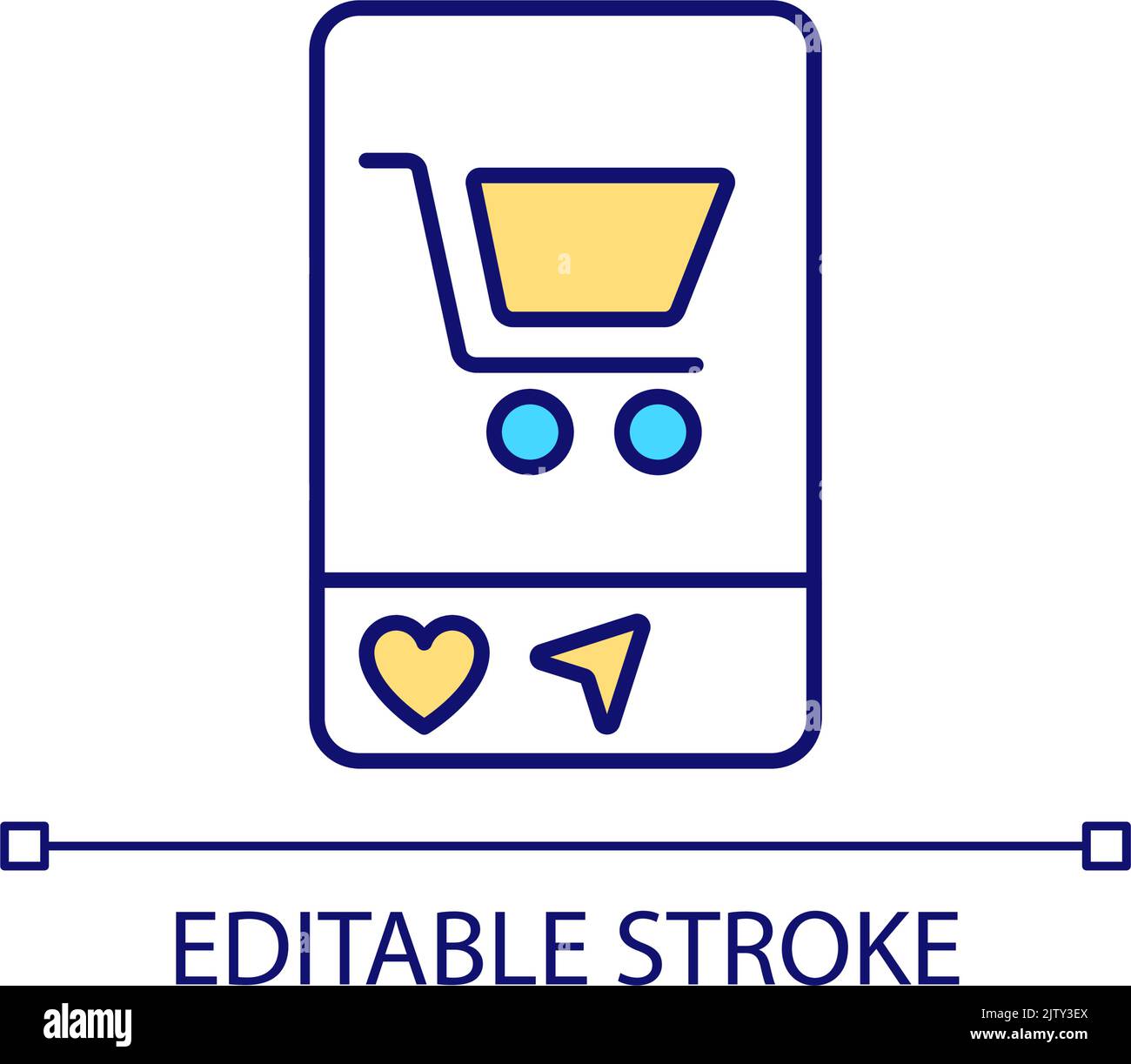 Social media marketing RGB color icon Stock Vector Image & Art - Alamy