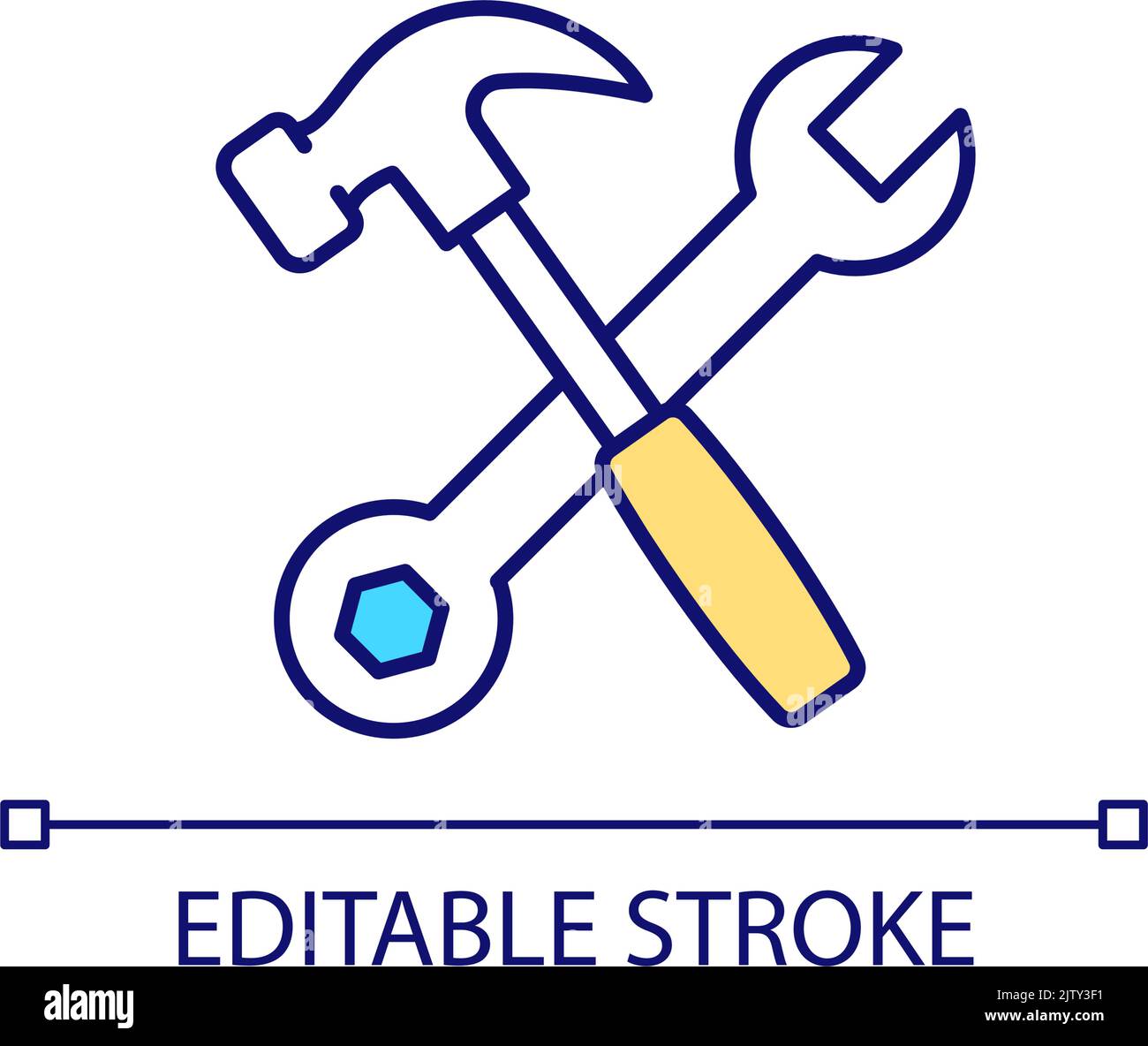 Repair instruments RGB color icon Stock Vector Image & Art - Alamy