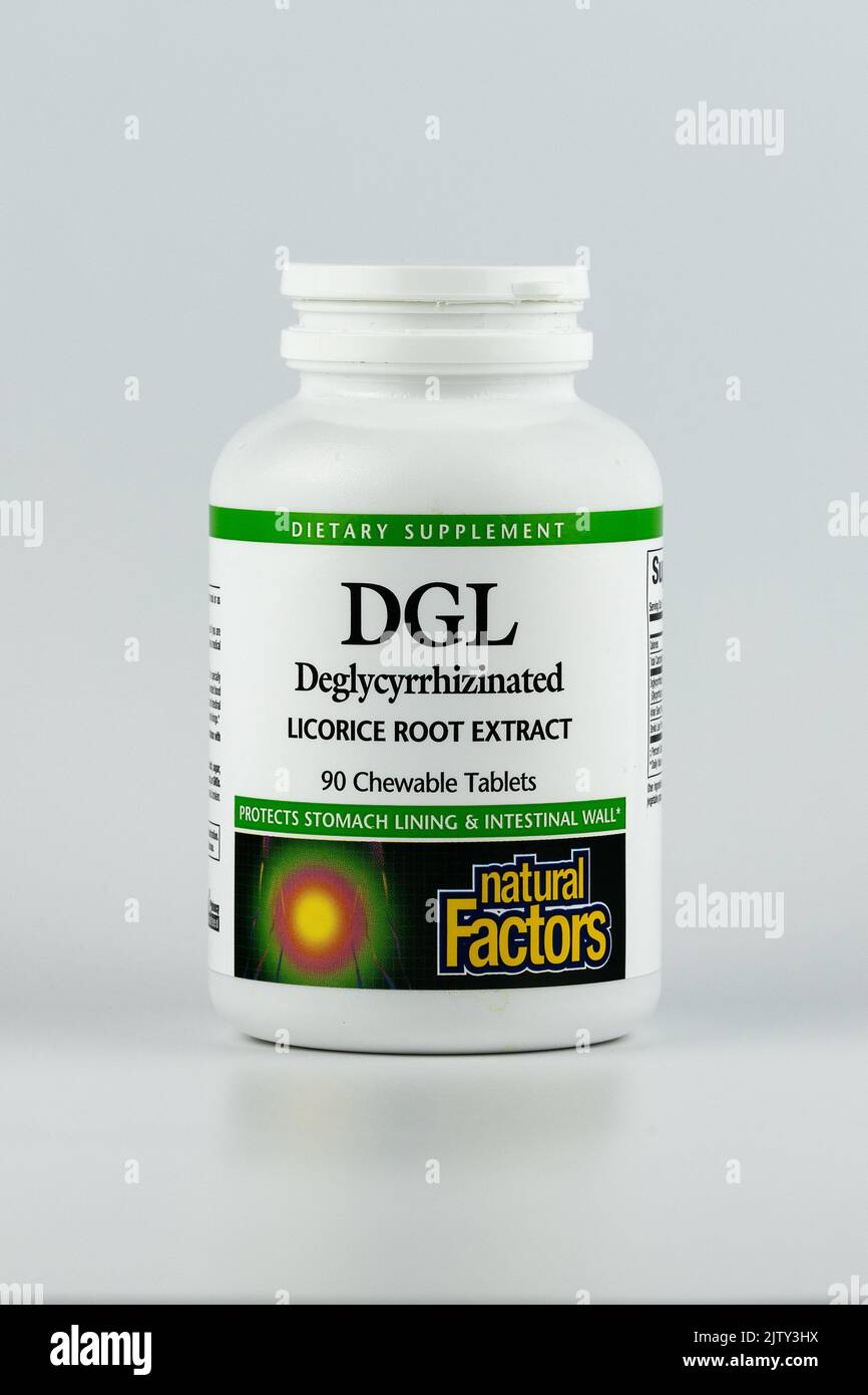 licorice root extract (dgl supplement) editorial. dietary supplement in ...