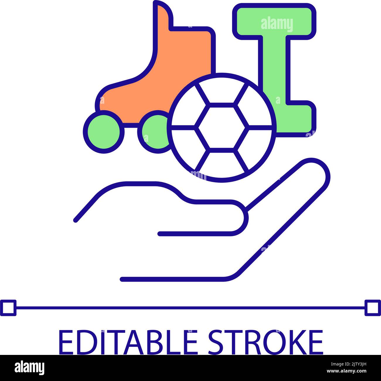 Classroom fitness activities RGB color icon Stock Vector Image & Art ...