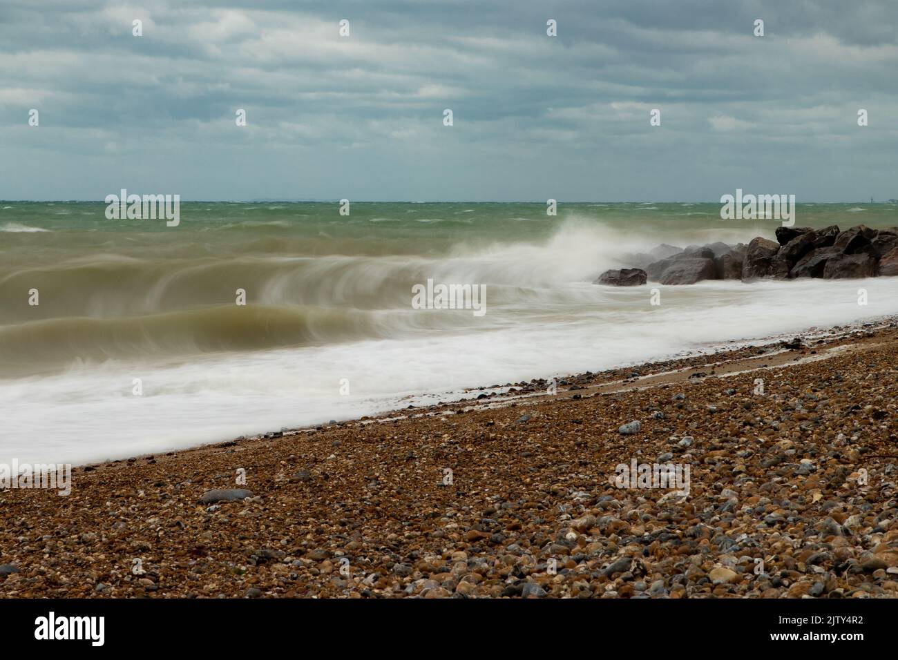 Littlehampton beach waves hi-res stock photography and images - Alamy