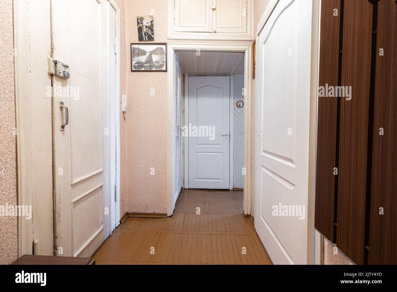 Example of Old Soviet Russian poor interior in Khruschev House Stock ...