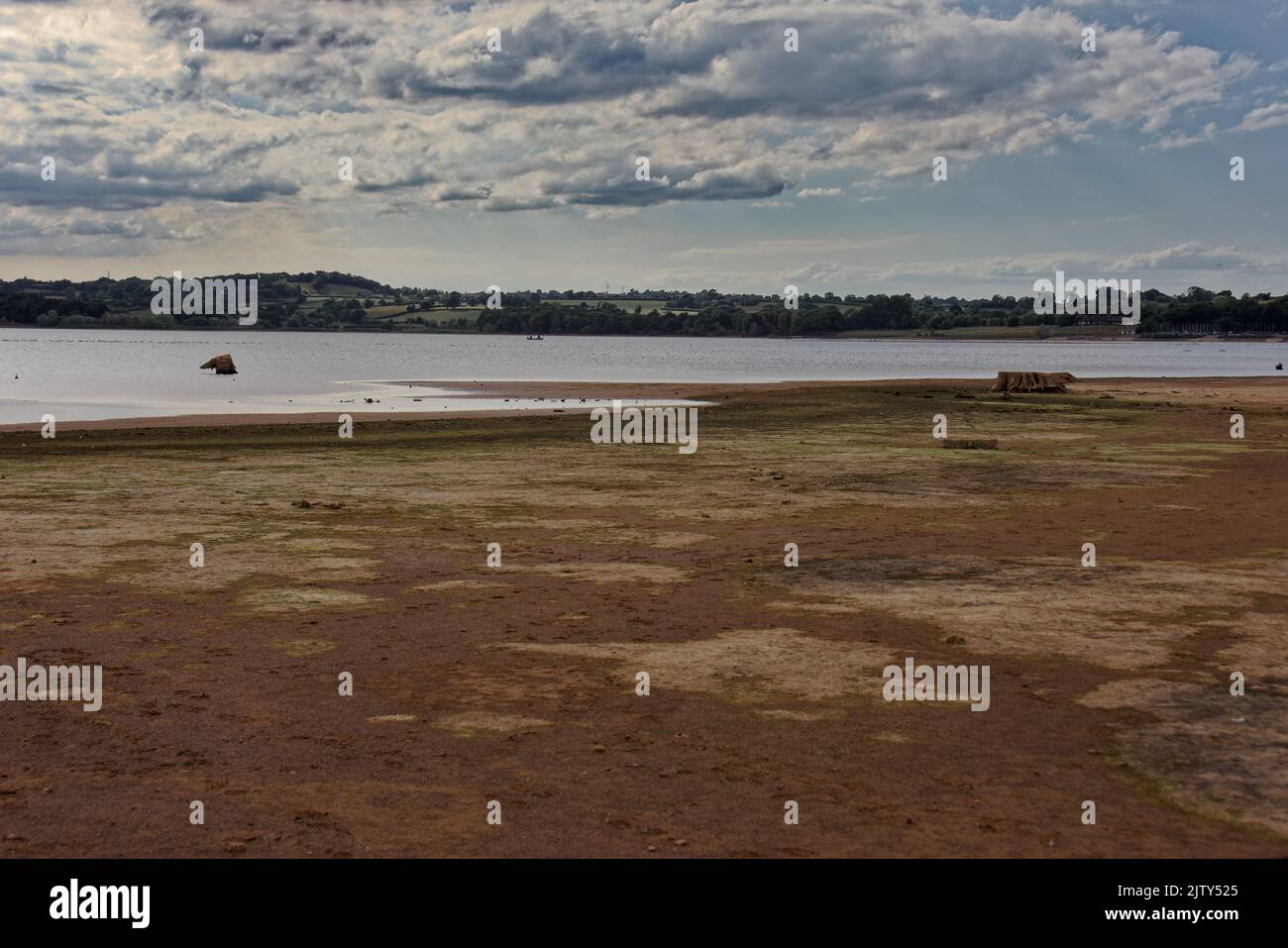 Chew Valley drought 2022 heatwave Stock Photo - Alamy