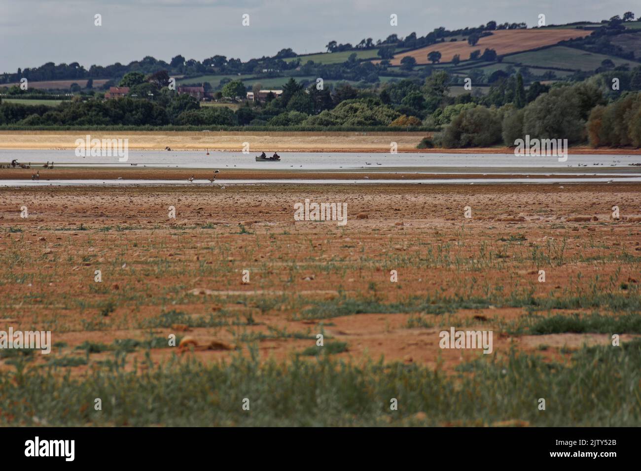 Chew Valley drought 2022 heatwave Stock Photo - Alamy