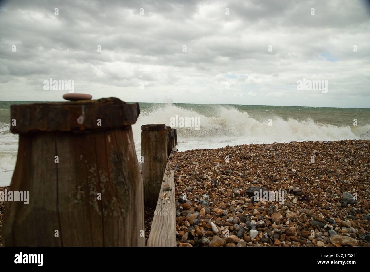 Littlehampton beach waves hi-res stock photography and images - Alamy
