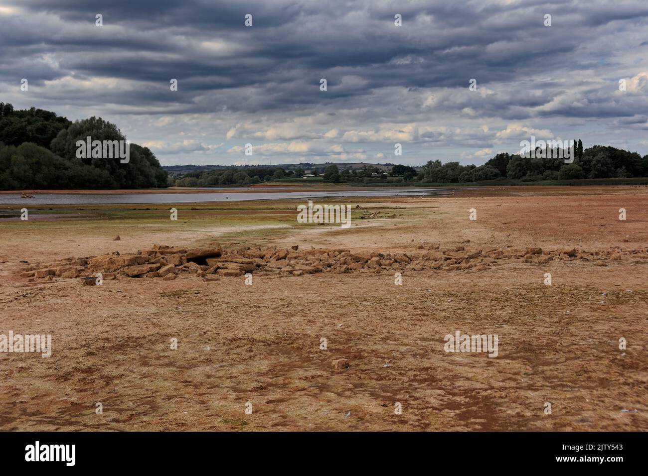 Chew Valley drought 2022 heatwave Stock Photo - Alamy