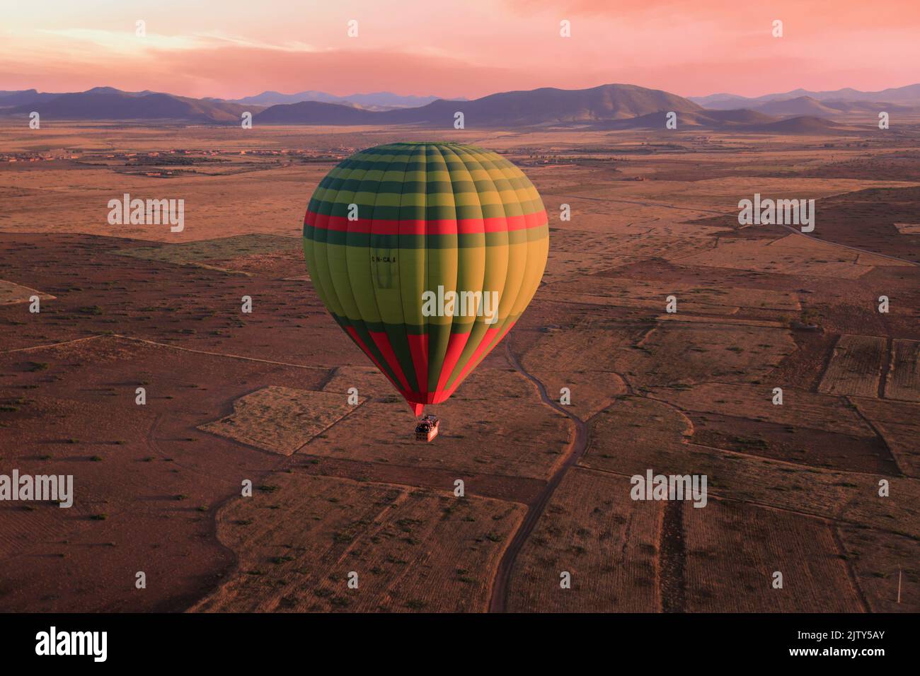 Morocco Marrakech Hot Air Ballooning activities Stock Photo - Alamy