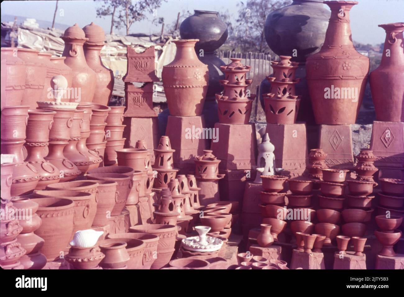 Potteries on Display Stock Photo - Alamy