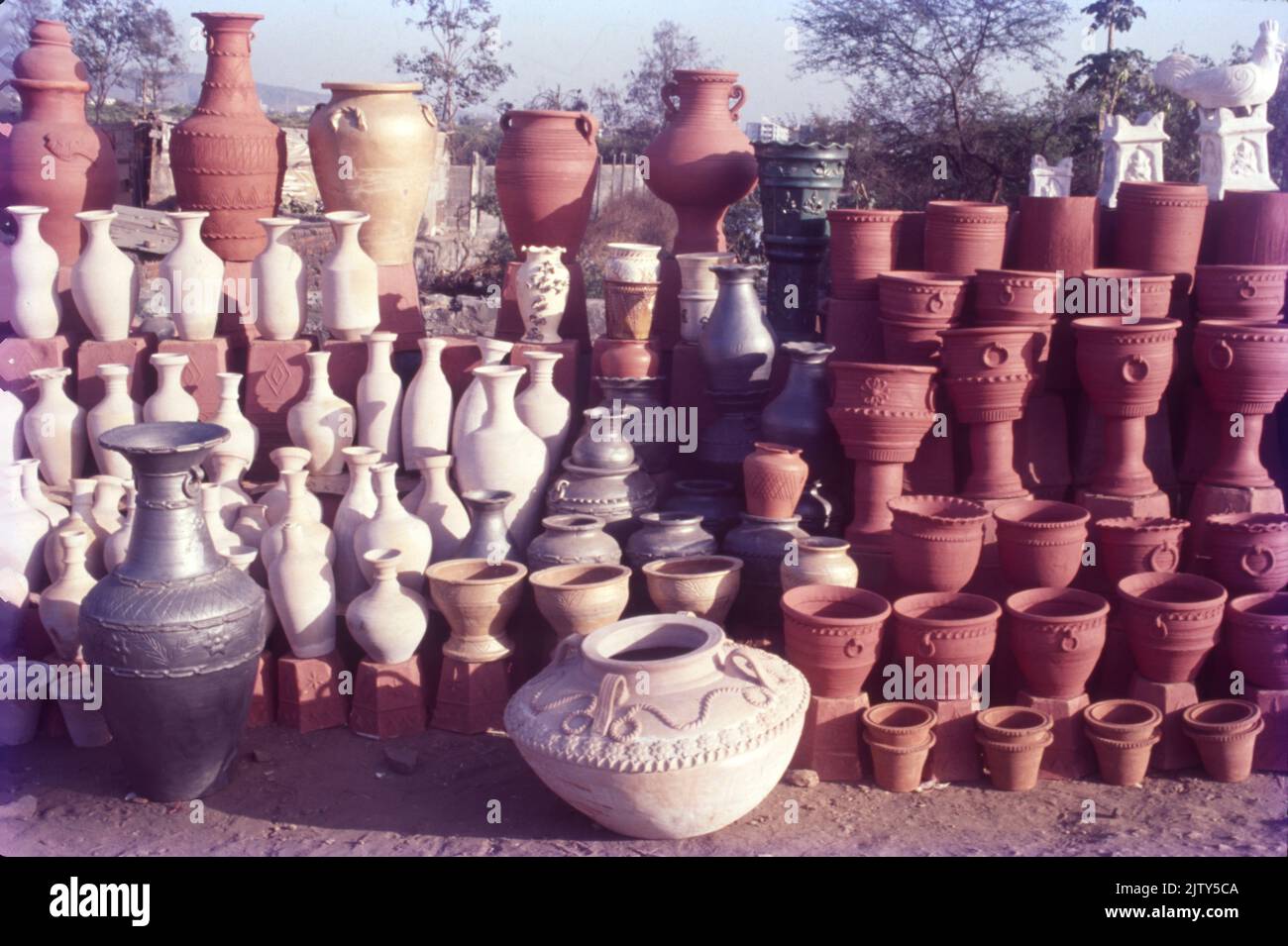 Potteries on Display Stock Photo - Alamy