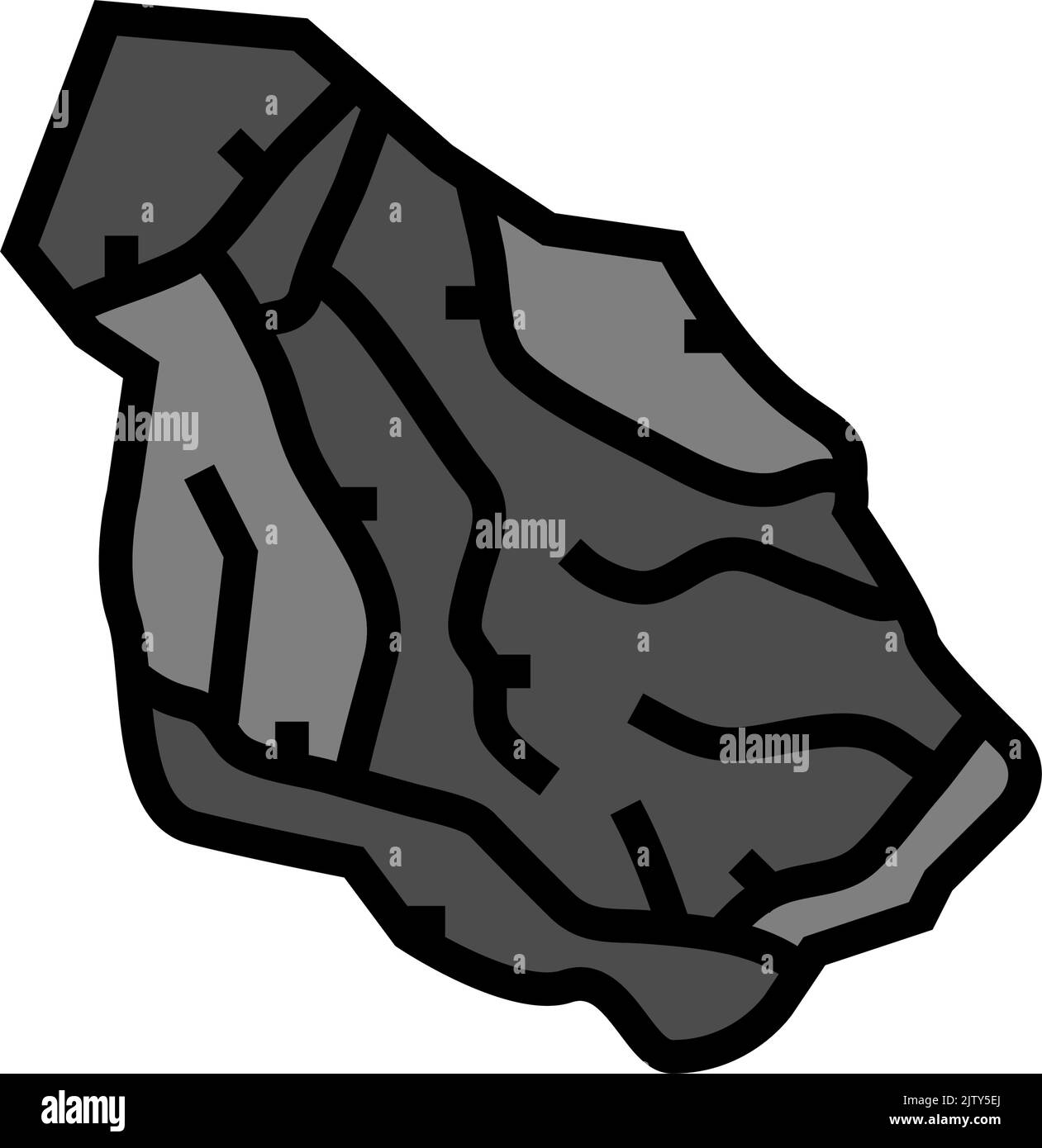 slate stone rock color icon vector illustration Stock Vector Image ...