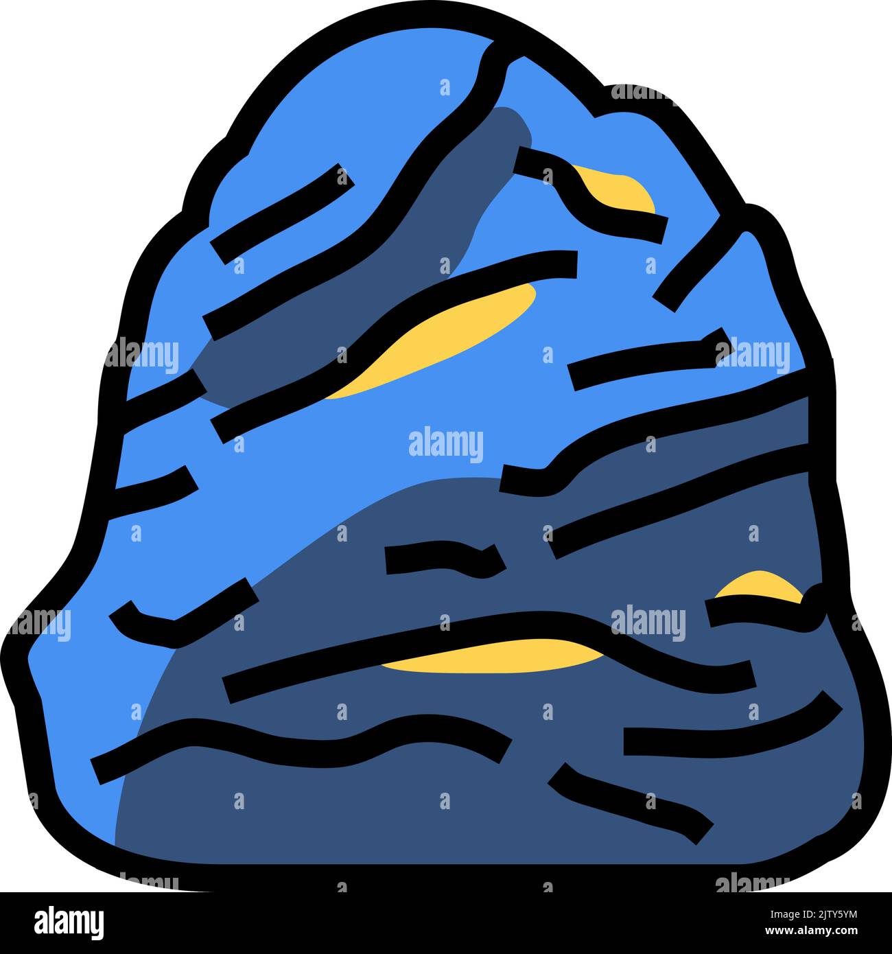 lapis lazuli stone rock color icon vector illustration Stock Vector ...