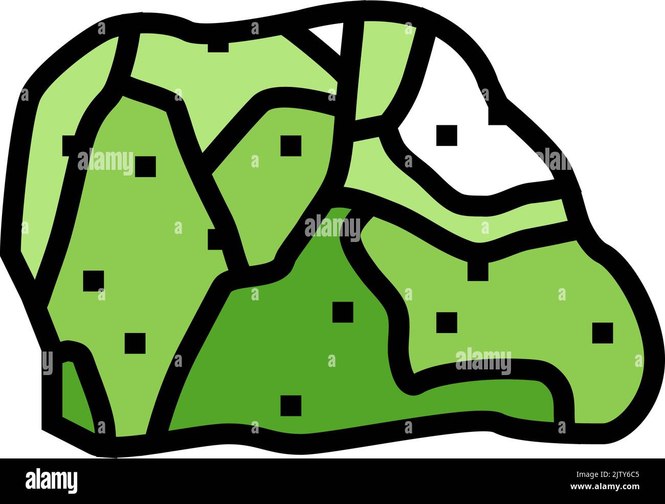 peridot stone rock color icon vector illustration Stock Vector Image ...