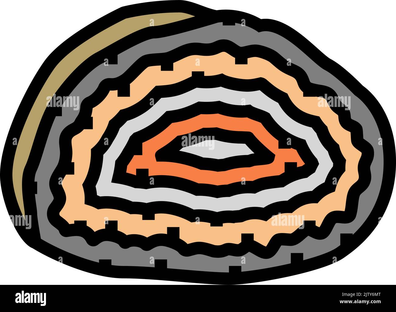 agate stone rock color icon vector illustration Stock Vector Image ...