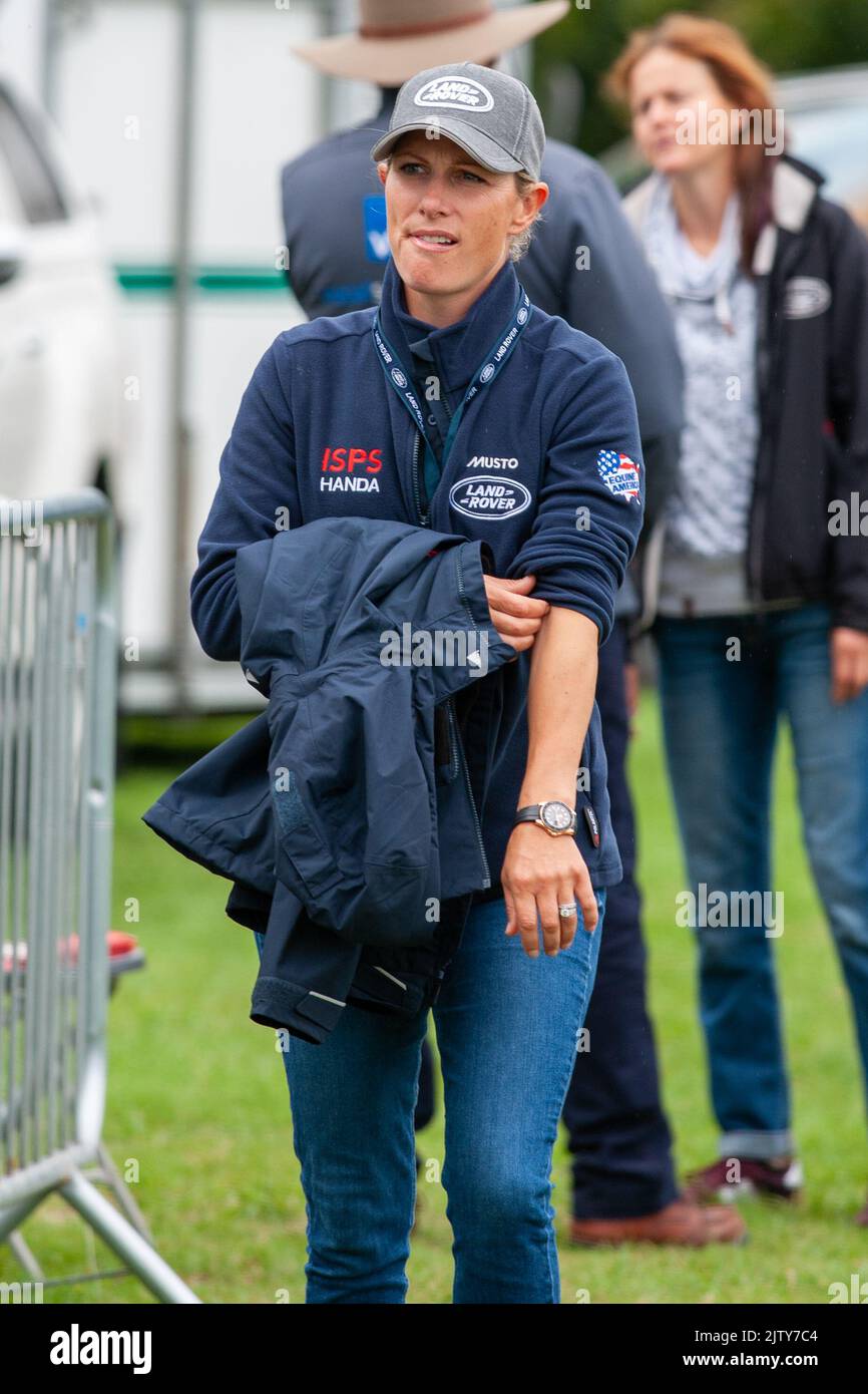 Stamford, UK. 2nd Sep, 2022. Zara Tindall at the 2022 Land Rover ...