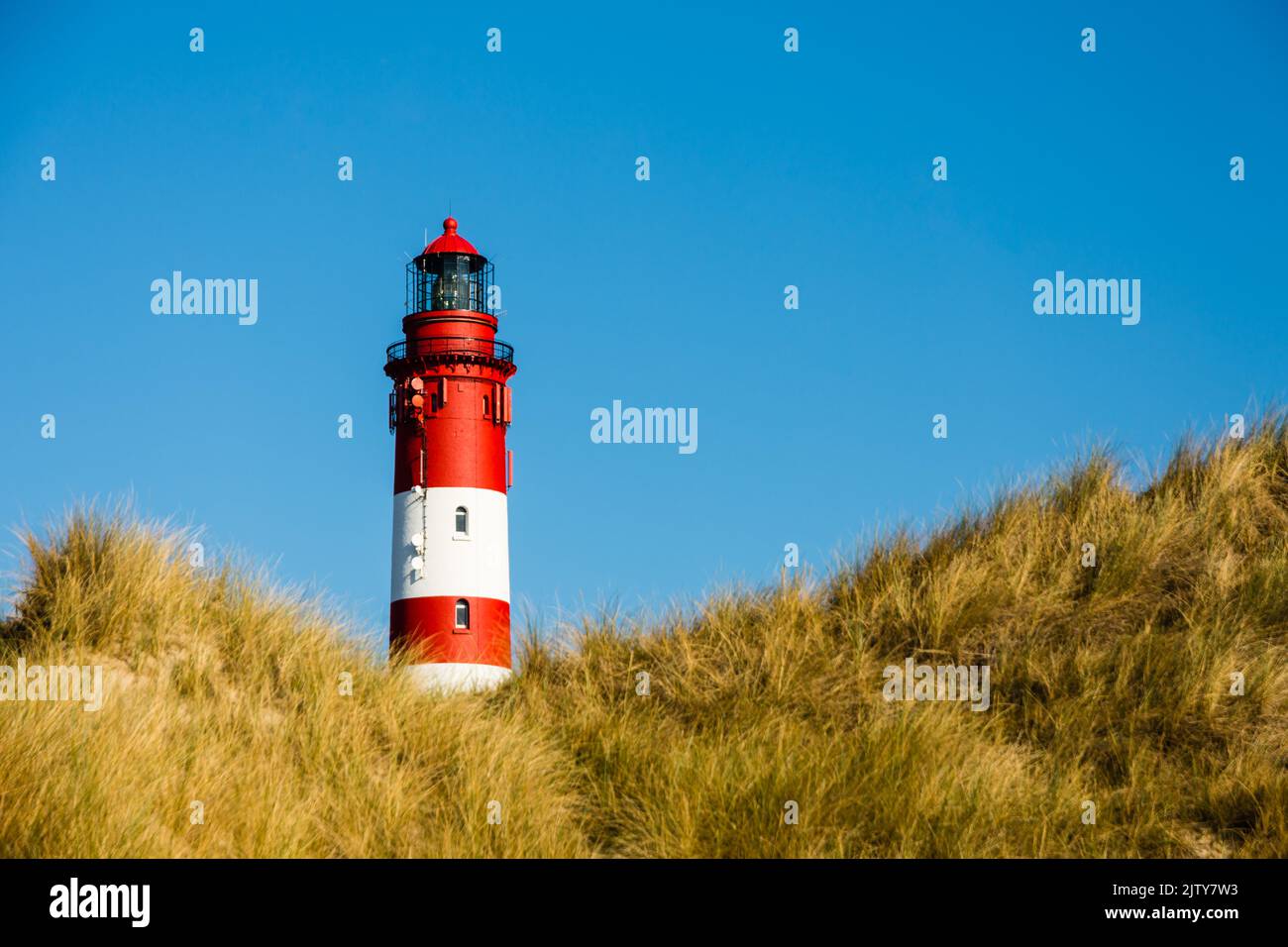 Amrum Lighthouse, Amrum Island, North Sea, Schleswig-Holstein, Germany ...