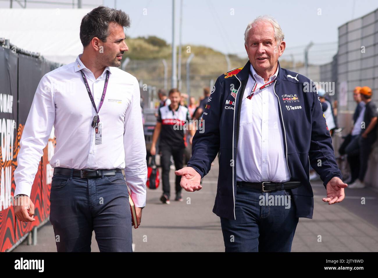 ZANDVOORT, NETHERLANDS - SEPTEMBER 2: Helmut Marko of Red Bull Racing ...