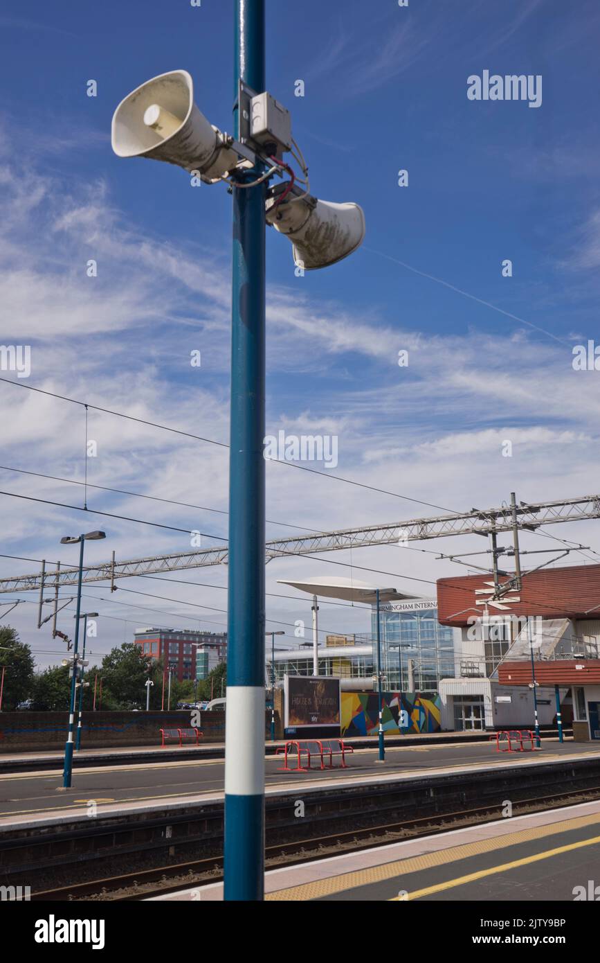 Tannoy speaker announcer system at Birmingham International Airport ...