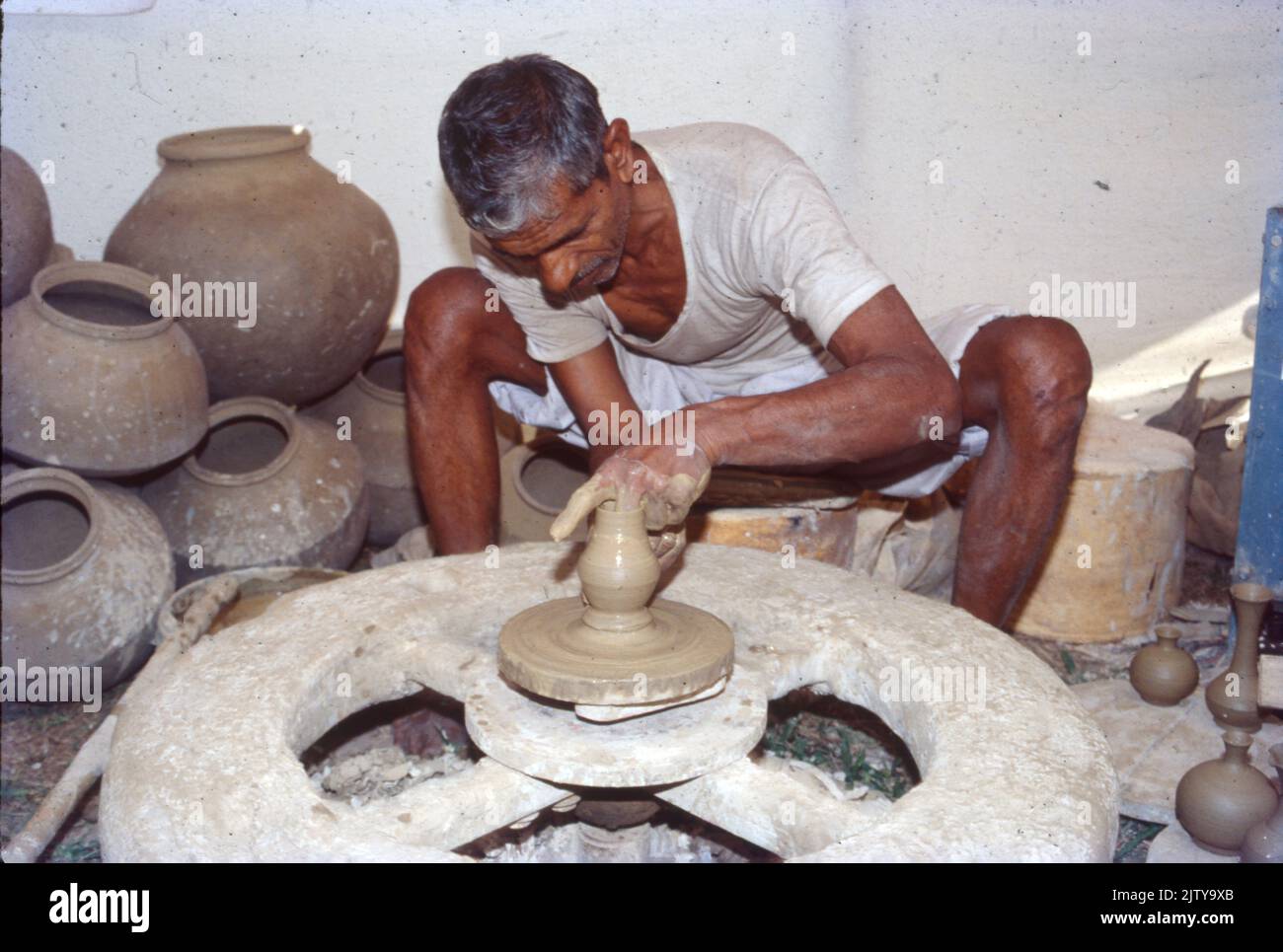 Indian pot maker hi-res stock photography and images - Alamy