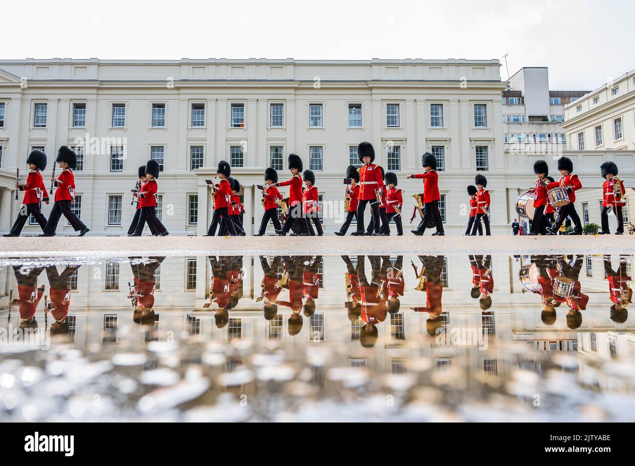 London, UK. 2nd Sep, 2022. The Irish Guards form two new Companies and ...