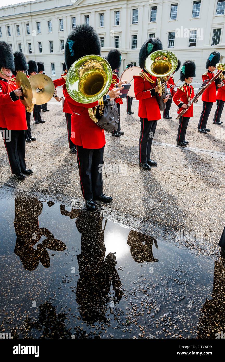 London, UK. 2nd Sep, 2022. The Irish Guards form two new Companies and ...
